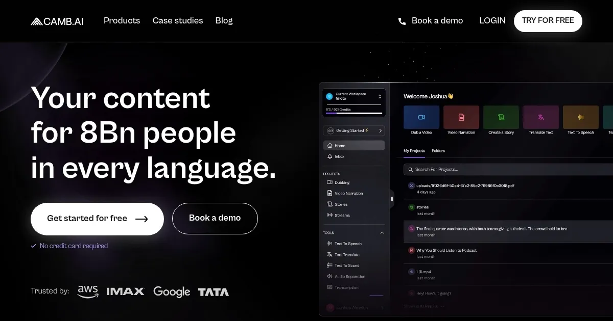 Camb.ai - Is This The Best AI Translation Tool in 2026? 🏆