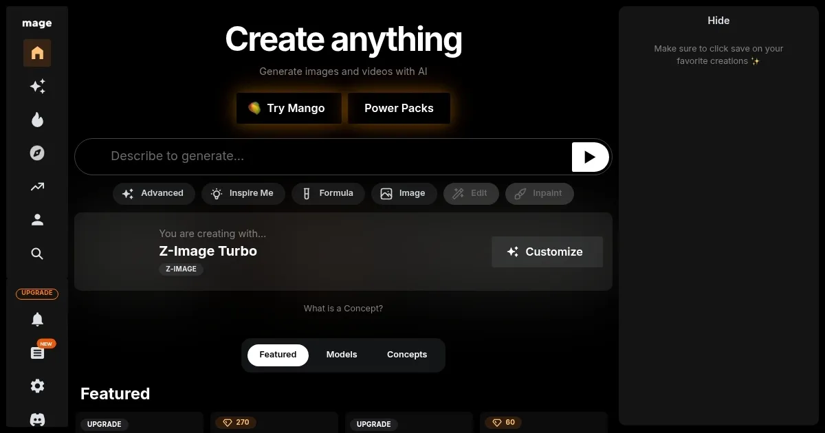 Mage.space - Is This The Best AI Image Generation & Editing Tool in 2025? 🏆