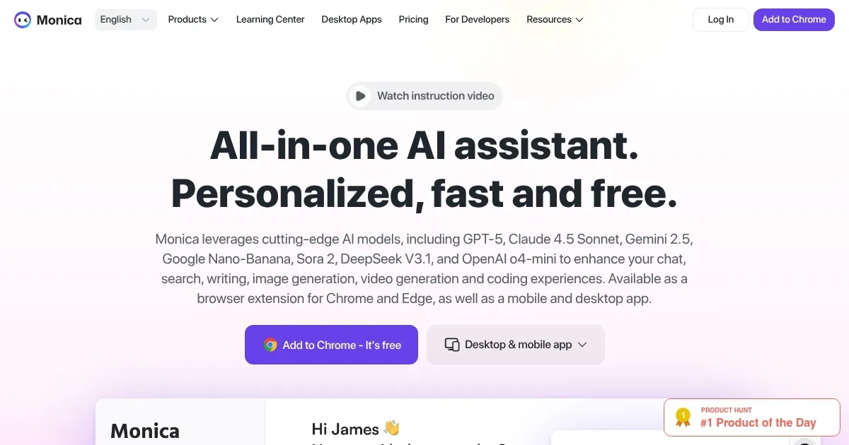 Monica - Is This The Best AI Assistant Tool in 2025? 🏆